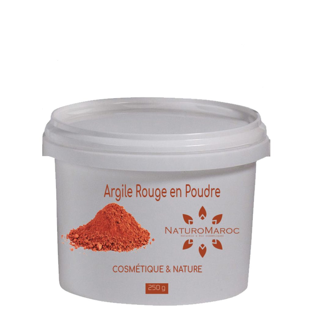 ARGILE ROUGE EN POUDRE – NaturoMaroc